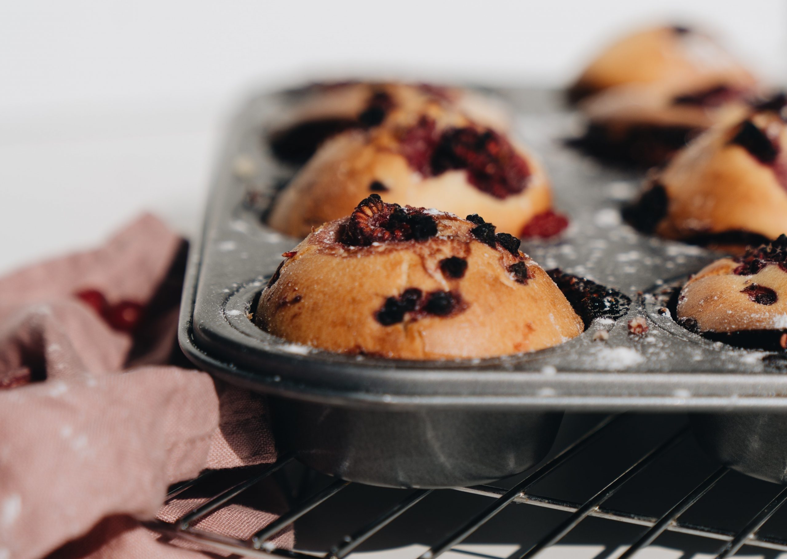 Muffins aux fruits rouges